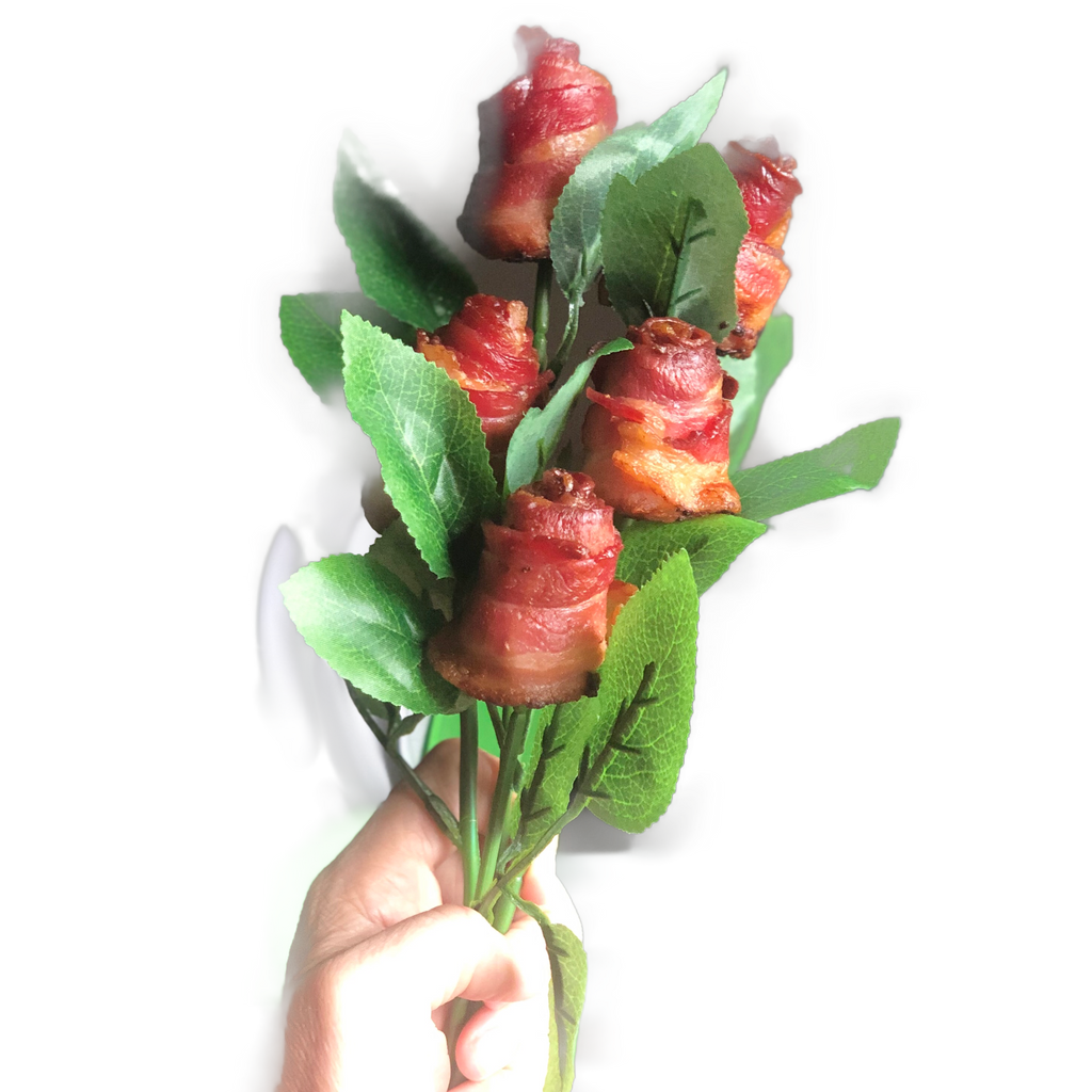 The Original Bacon Roses 1/2 Dozen – Bacon Bouquets.com